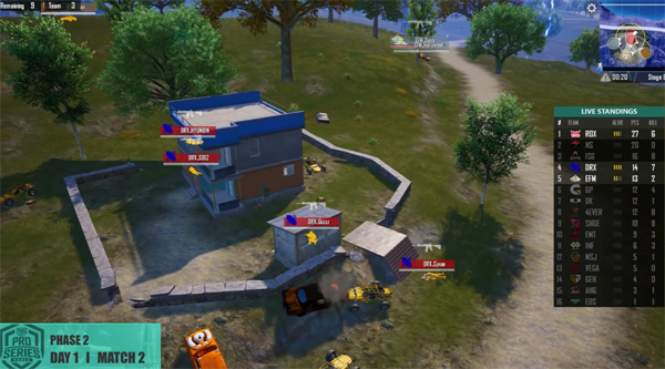 크래프톤 [PMPS] DRX, 페이즈2 매치2 에란겔 치킨 획득