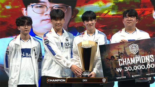 크래프톤 [PMPS] 우승은 DRX, 3일차서 역전 우승 성공(종합)