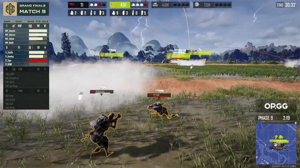 크래프톤 [PGC 현장] T1, GF 매치9서 광동 누르고 두 번째 치킨 성공