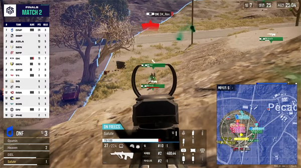 [PWS] 막강한 공격력 펼친 DN프릭스, 파이널 초반부터 종합 1위 올라서