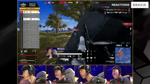 [EWC 배그] DNF-T1-젠지, 그룹 예선 통과하며 파이널행 (종합)